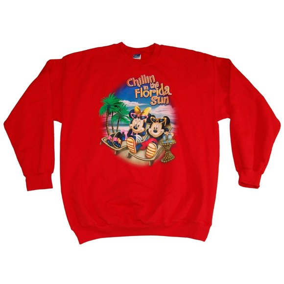 Disney | Shirts | Vintage Disney Mickey Minnie Chillin In The Florida ...
